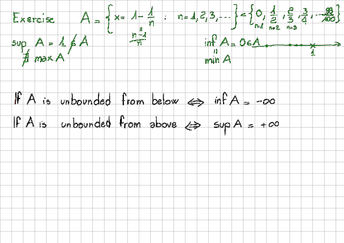 Maths Exercise A1: Functions, Boundedness, and Surjectivity - Studocu