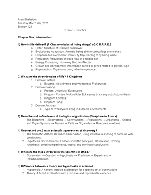 BIO122 Lab 3 - Lab 3: Introduction to Microscopy and Cell Structure - Lab 3: Introduction to ...