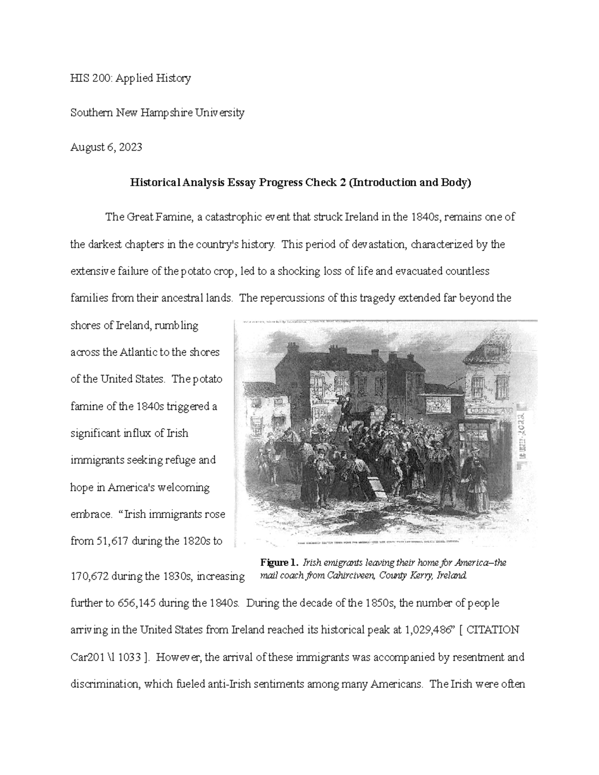 HIS200: 6-3 Historical Analysis Essay Progress Check 2 - HIS 200 ...