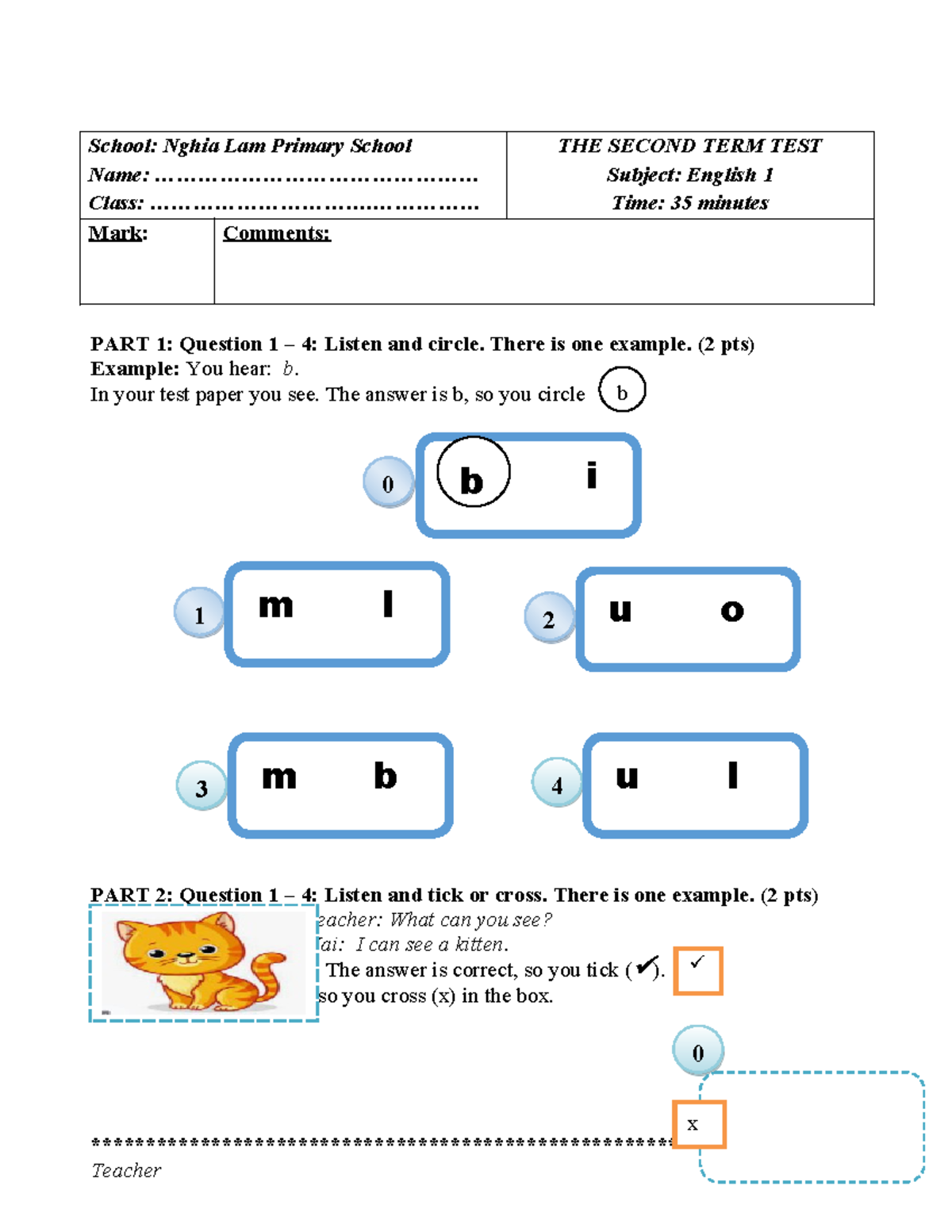 DE THI HK2 E1 DE4 - English 1 Second Term Test - Studocu