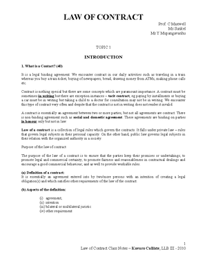 Lec 6-Rectification of a Contract - Rectification of a Contract ...