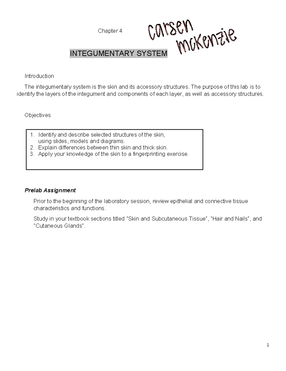 Ch 4 Integumentary System (1) 2 - Chapter 4 INTEGUMENTARY SYSTEM ...