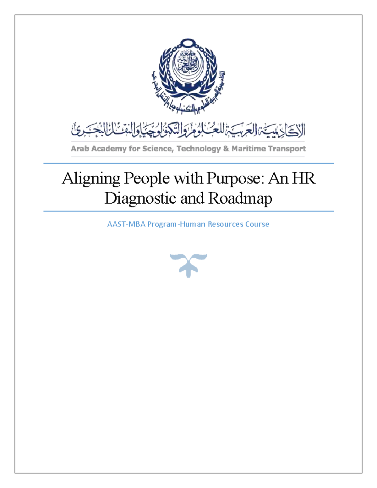 Aligning People with Purpose: HR Diagnostic & Job Analysis Roadmap ...