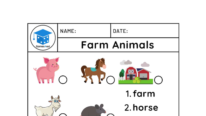 Games4esl Farm Animals & Animals Vocabulary - Tiếng Anh Cấp 1 - Studocu
