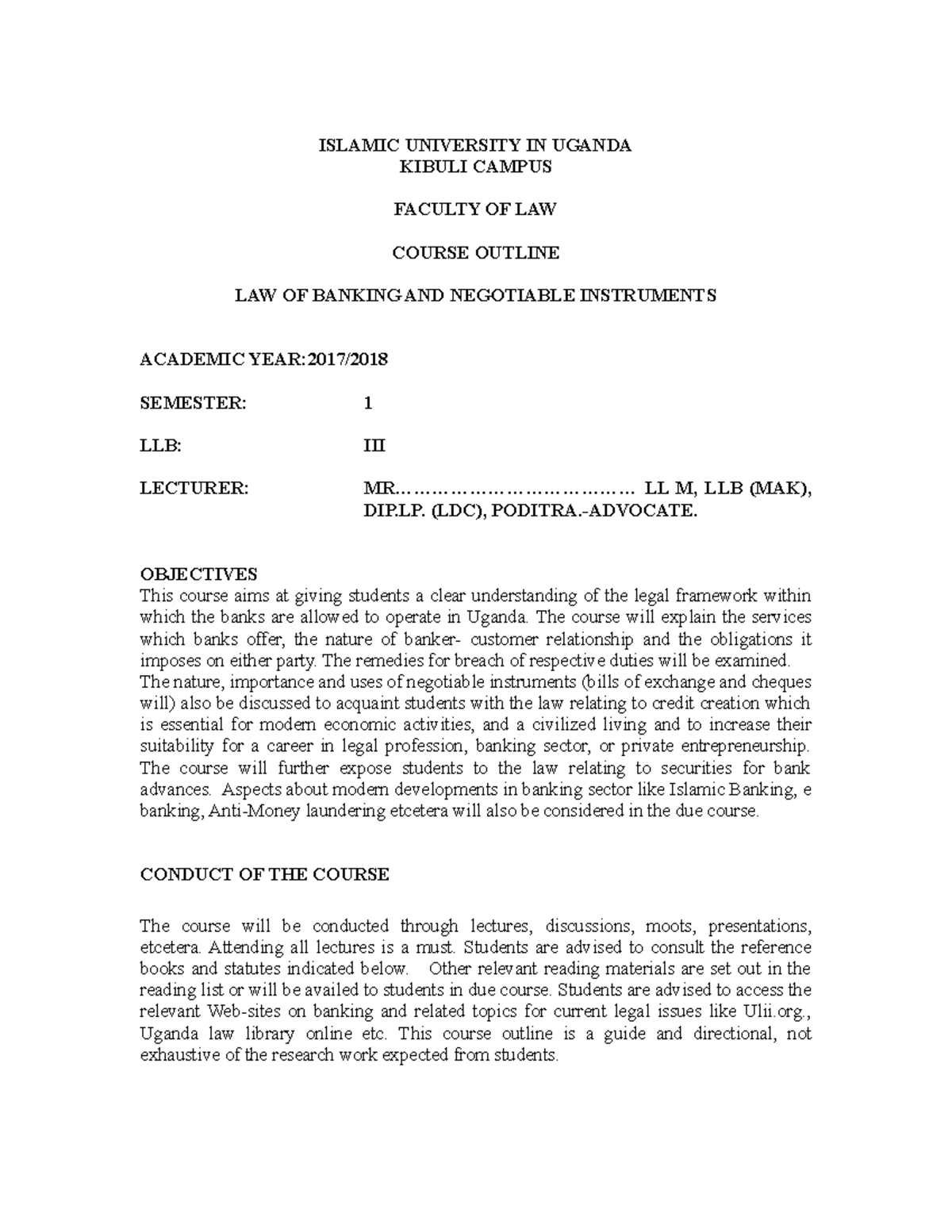 Banking Law Notes LLB III: Understanding Banking & Negotiable ...