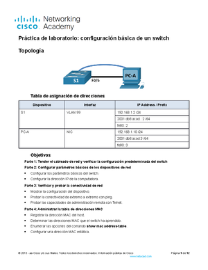 Configuracion Basica de Switches y Terminales - Configuración Básica de Switches y Terminales ...