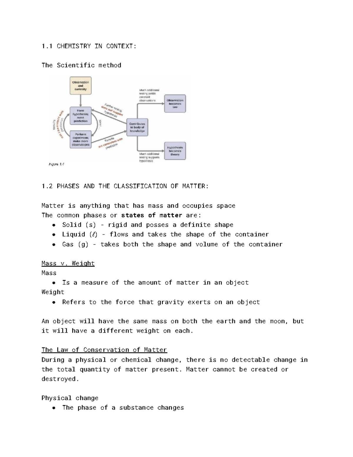 Chemistry Basics: Matter, Properties, and Measurements (CHEM101) - Studocu
