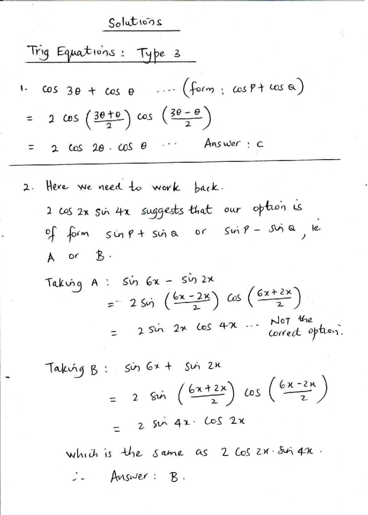 Trigonometric Graphs Study Notes MCMA101 - Studocu