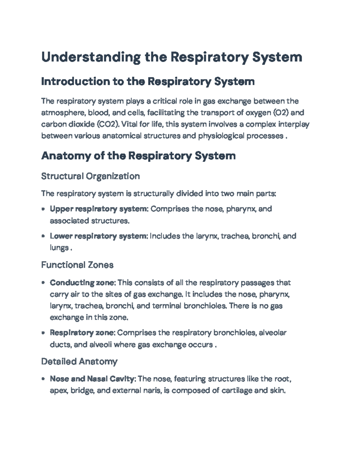 Understanding the Respiratory System: Anatomy & Physiology Overview - Understanding the ...
