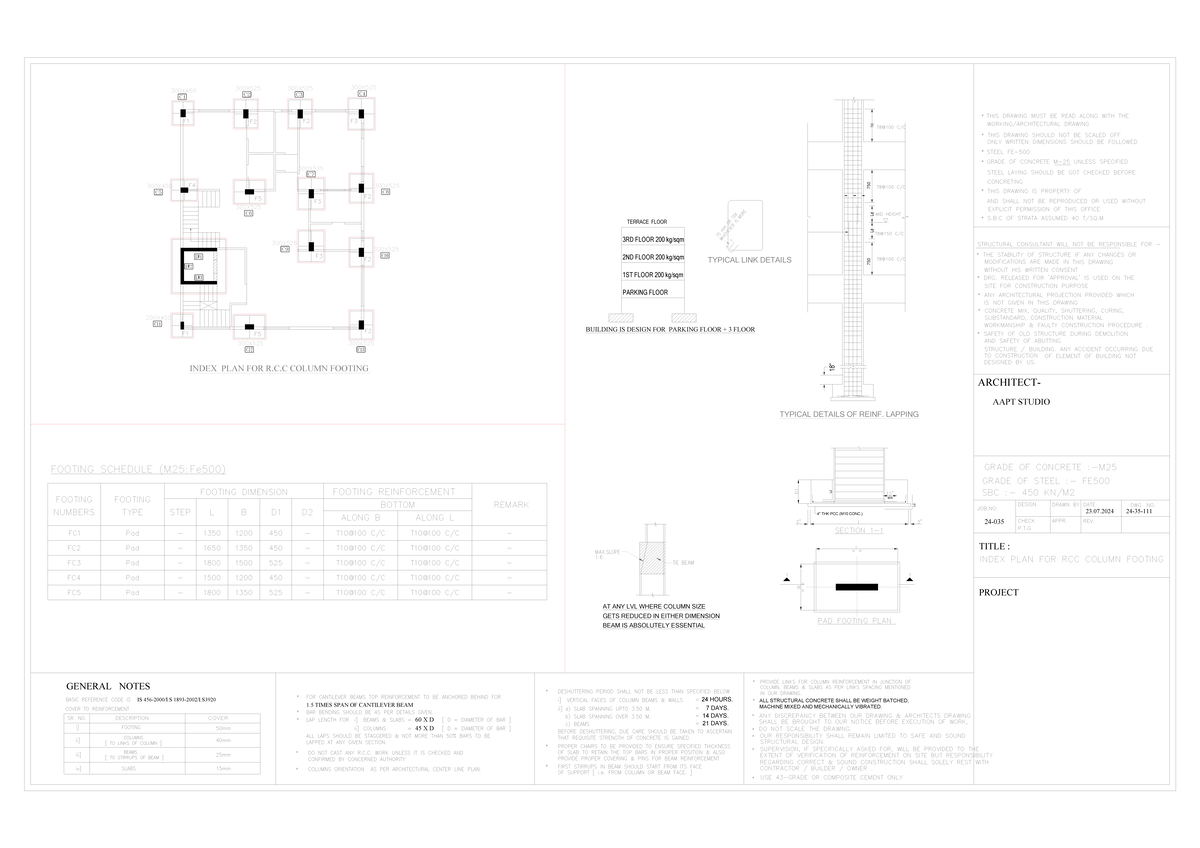 Drcs Sheets - Design of RC Structures (Course Code: 24-035) - Studocu