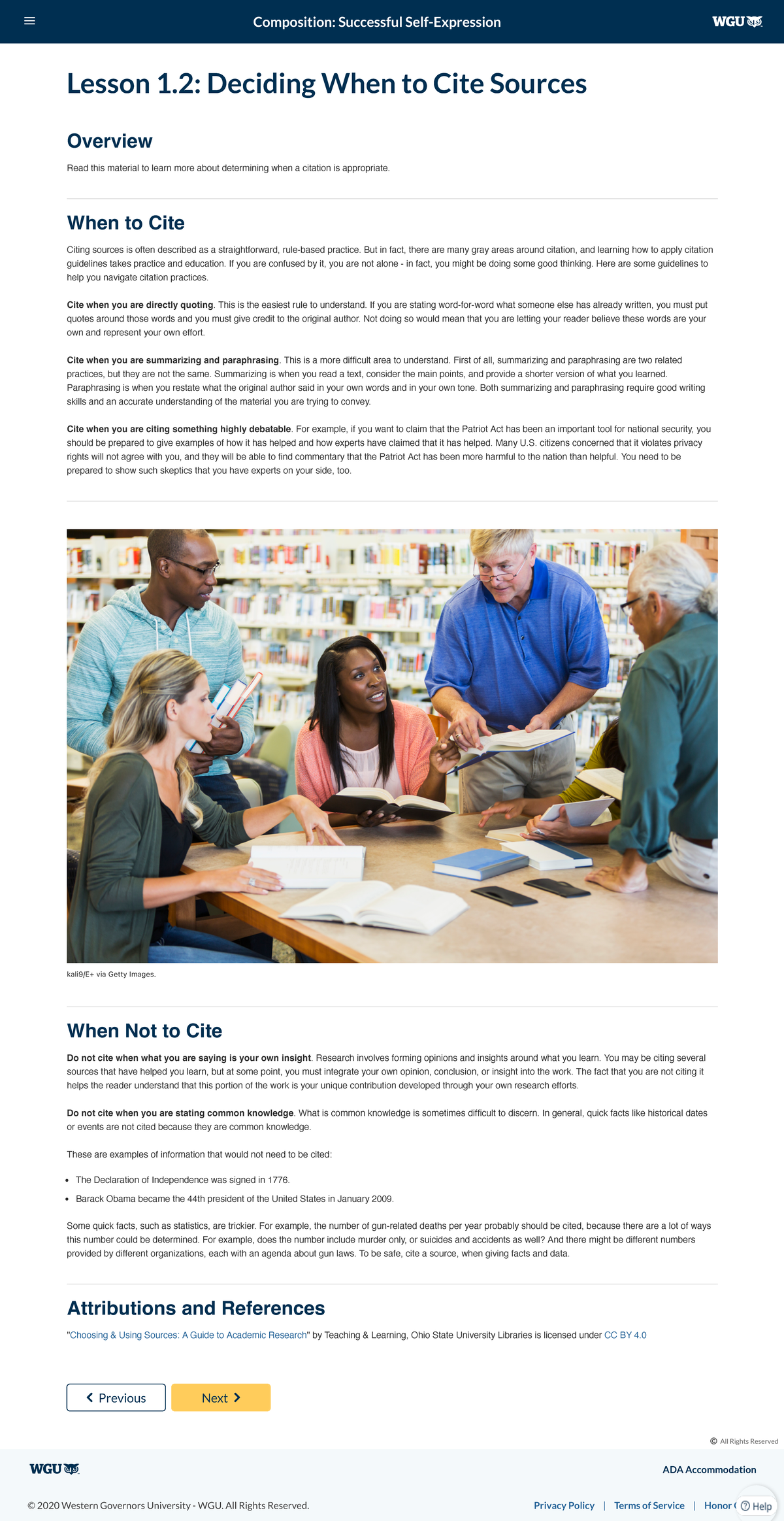Lesson 1.2: Guidelines for Citing Sources in Composition WGU-CGP-OEX ...