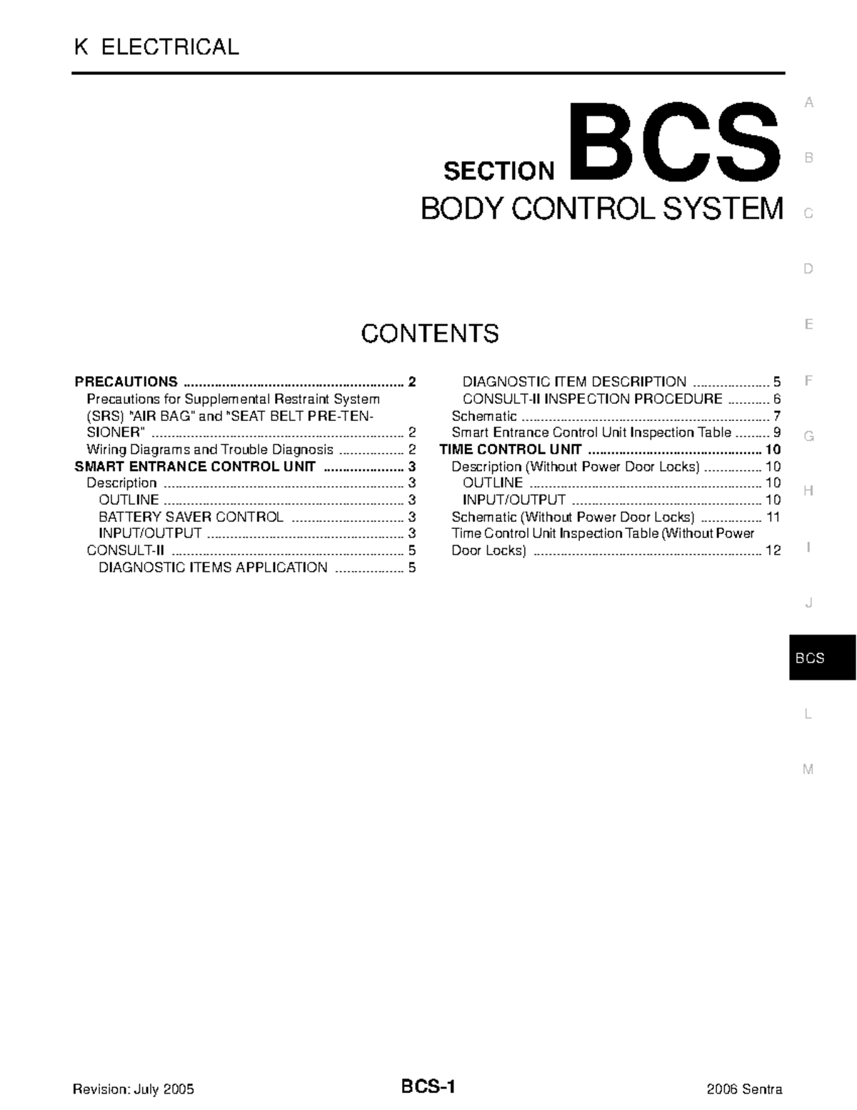 BCS - Body Control System Overview and Diagnostics Guide - Studocu