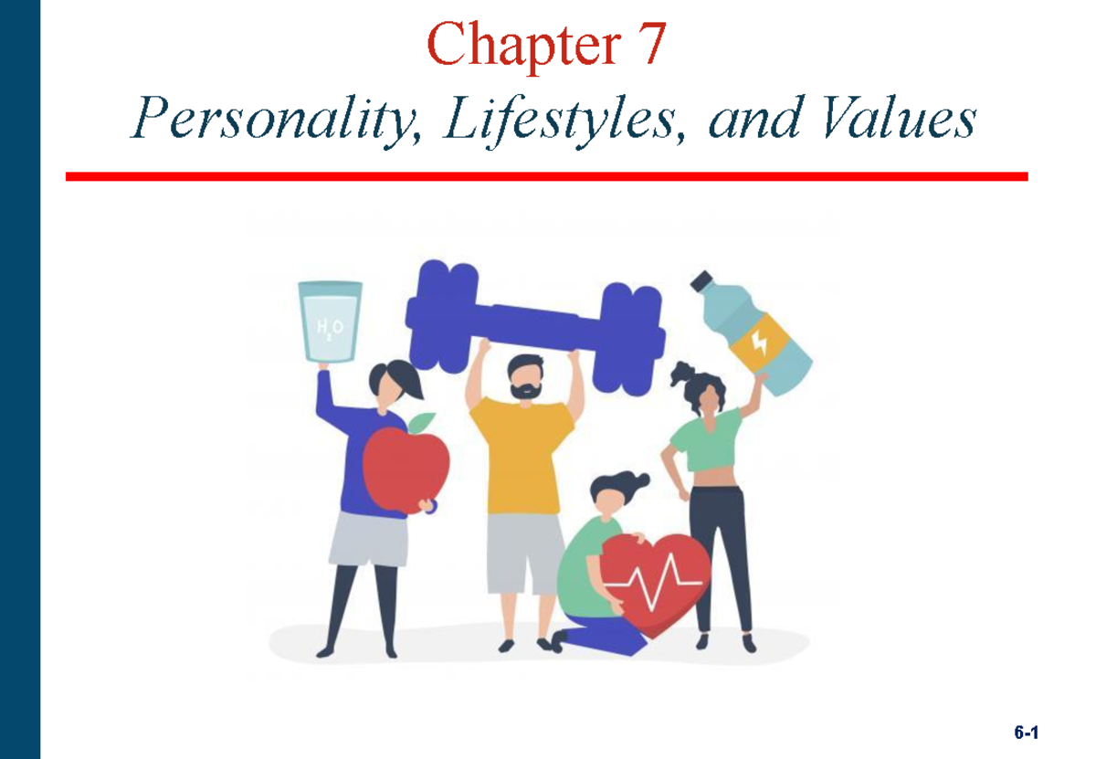 Chapter 7: Personality, Lifestyles, and Consumer Values Insights - Studocu