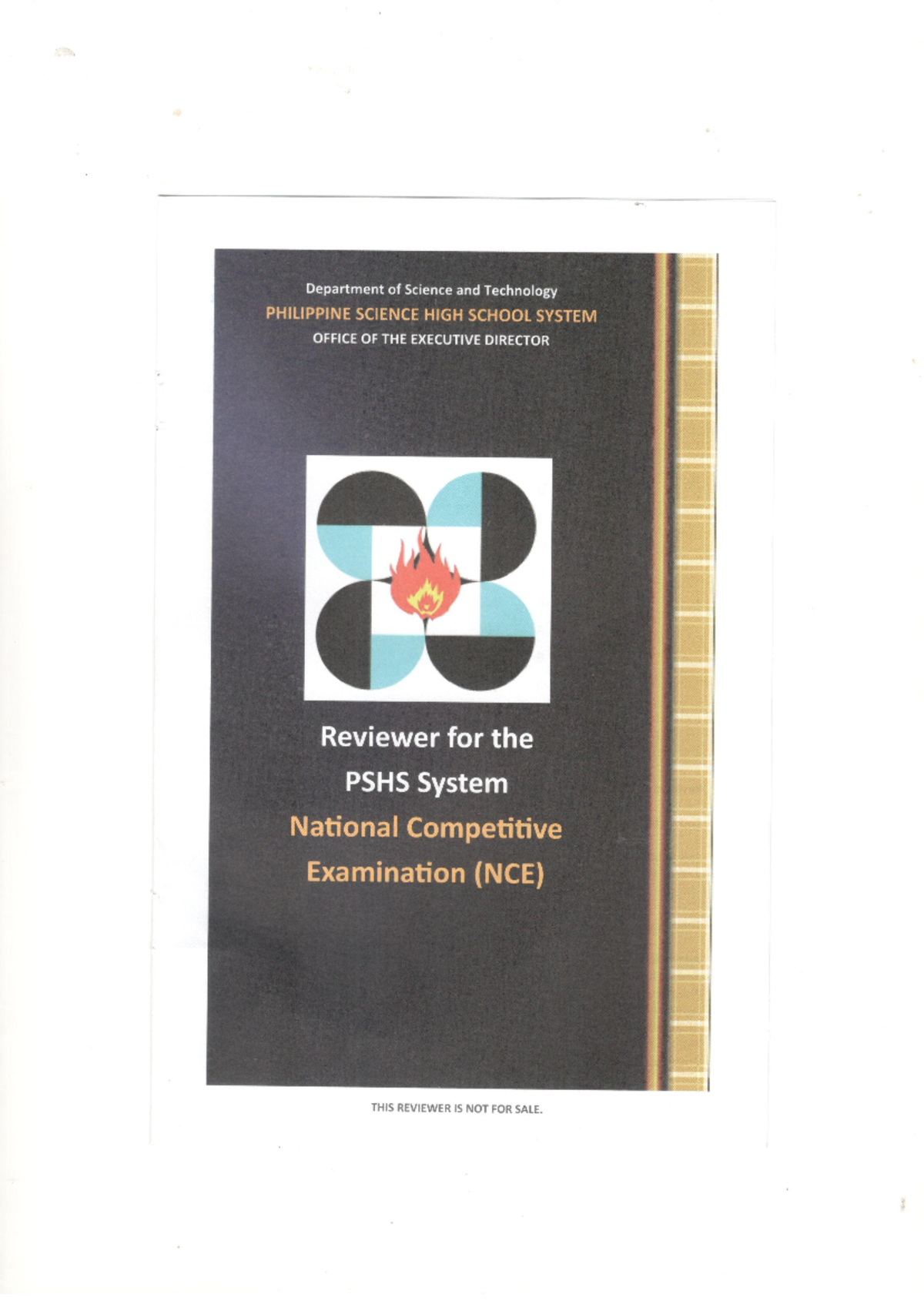 PSHS NCE 2019 Comprehensive Reviewer for Competitive Exam - Studocu
