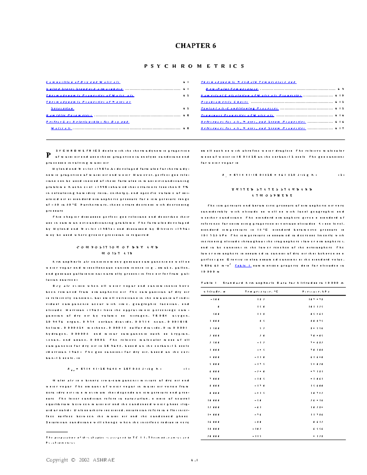 CHAPTER 6 PSYCHROMETRICS: Psychometric Charts for Cooling Tower ...