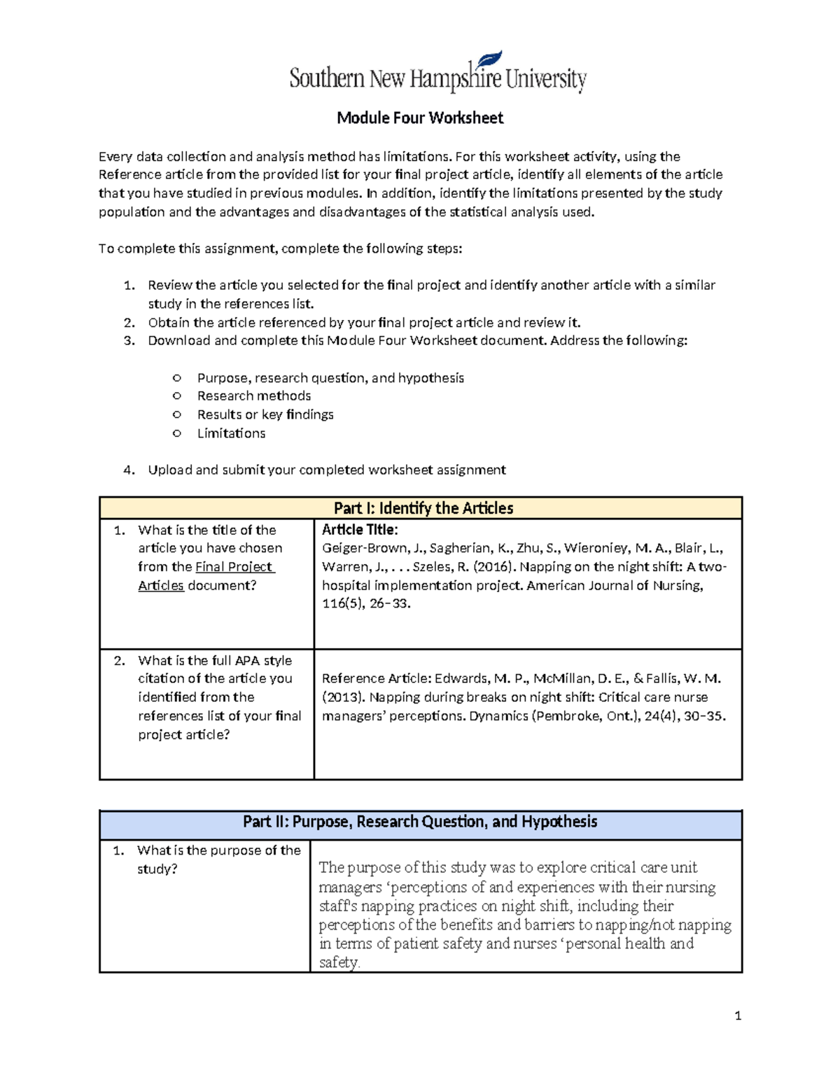 IHP 340 Module Four Worksheet (Repaired) - Module Four Worksheet Every ...