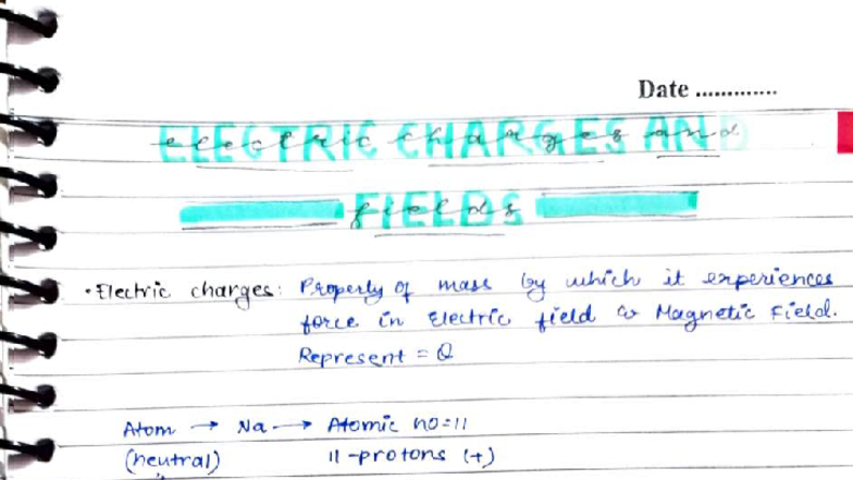 Electric Charges and Fields: Properties and Interactions (PHYS 101 ...