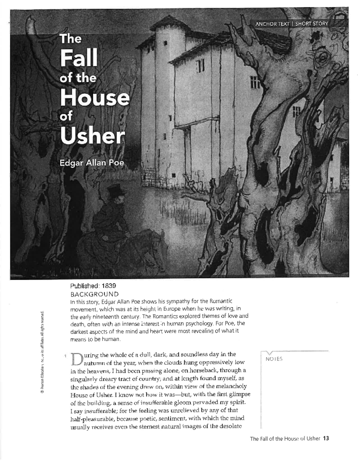 ENG 101: Short Story Analysis - The Fall of the House of Usher - Studocu