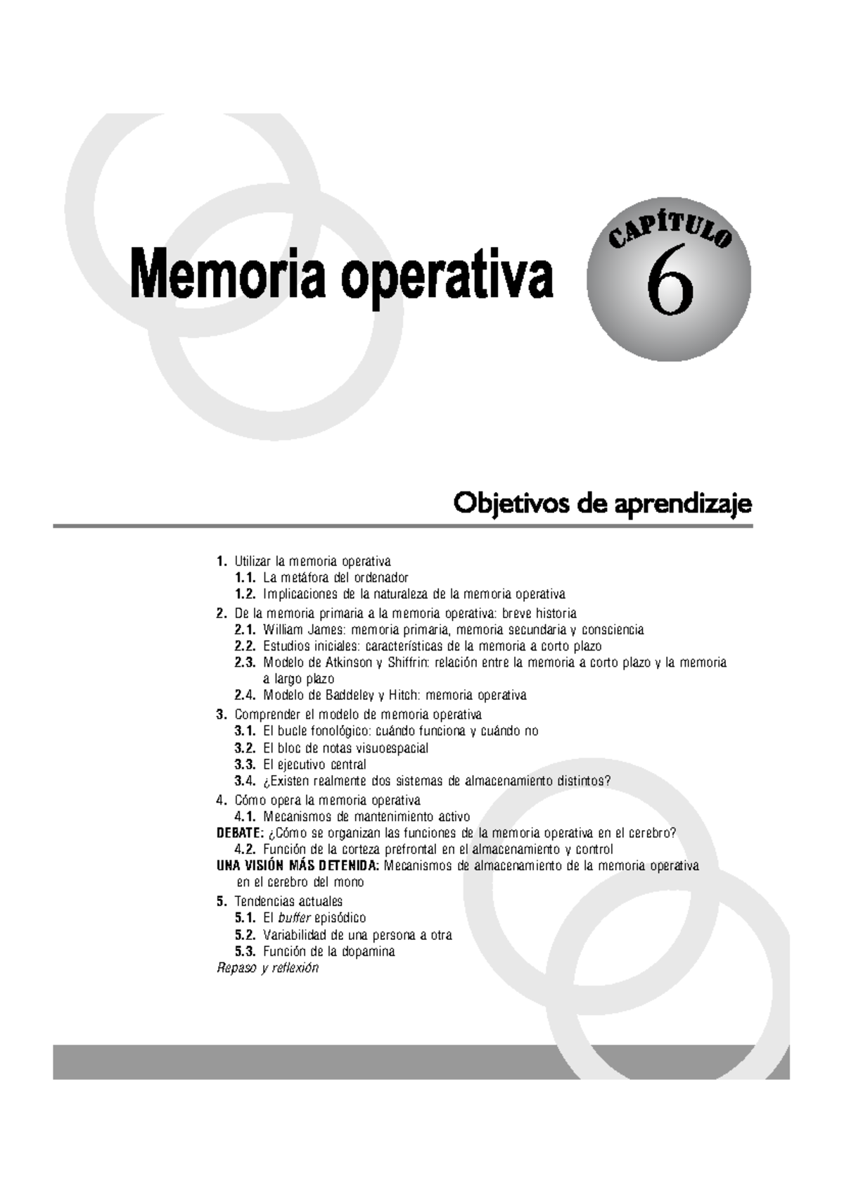 Memoria Operativa: Modelos y Funciones Cognitivas (PSICO 250) - Studocu
