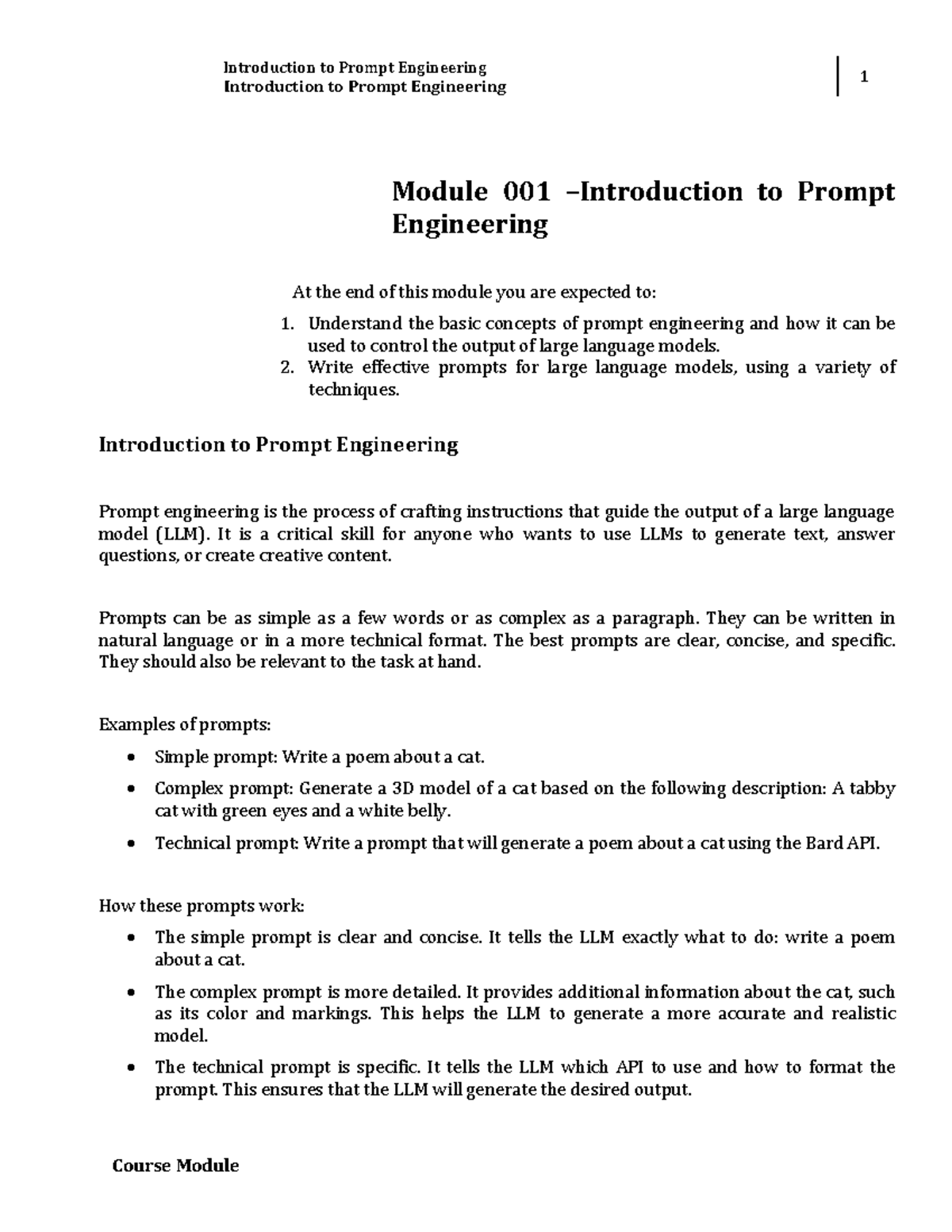 AI Prompt Engineering - Introduction to Prompt Engineering Introduction ...