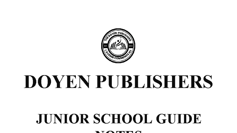 Grade 9 Integrated Science Teaching Notes (DOYEN PUBLISHERS 0780802443 ...