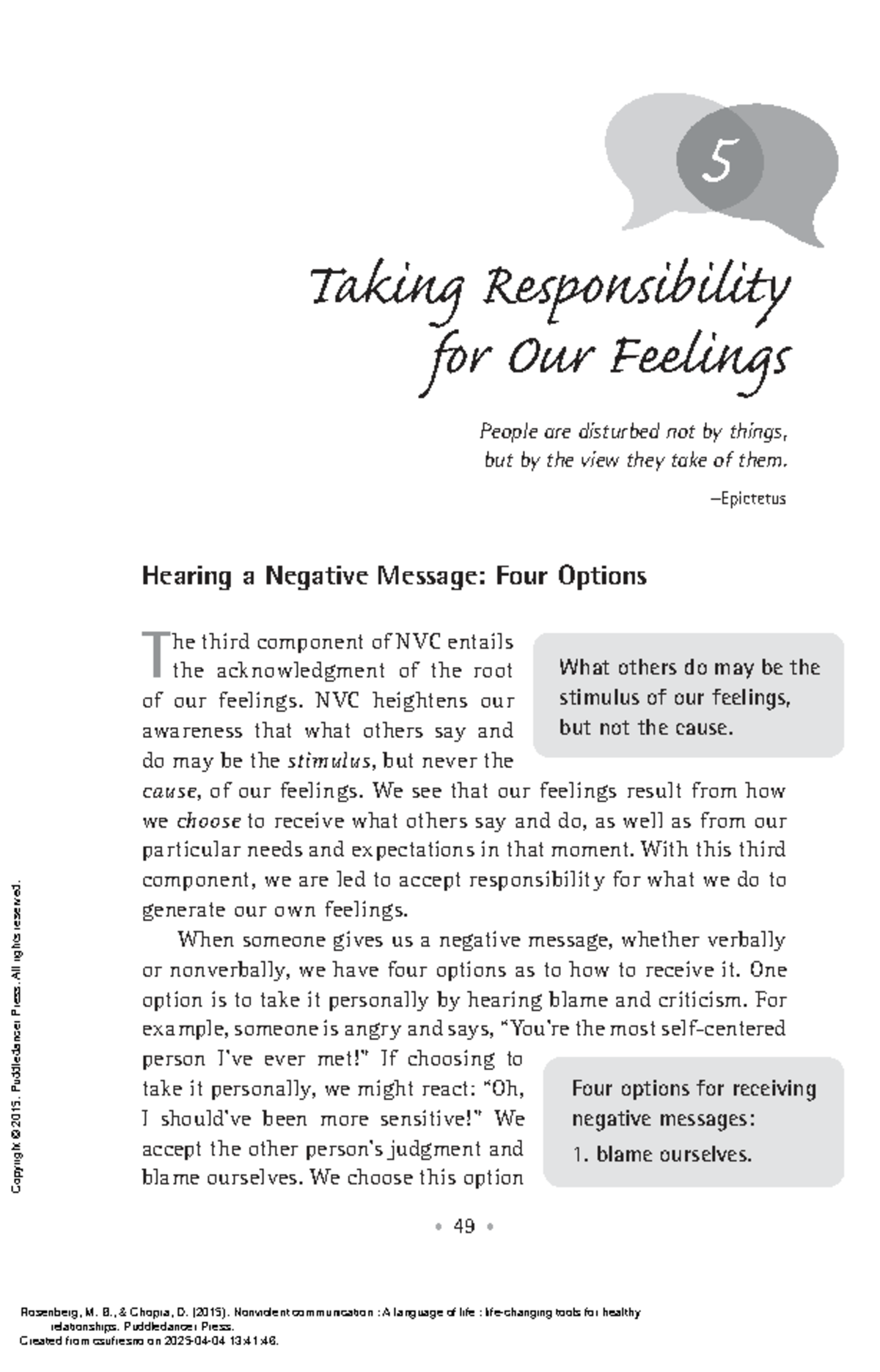 Nonviolent Communication (NVC) Guide: Emotional Responsibility & Needs ...