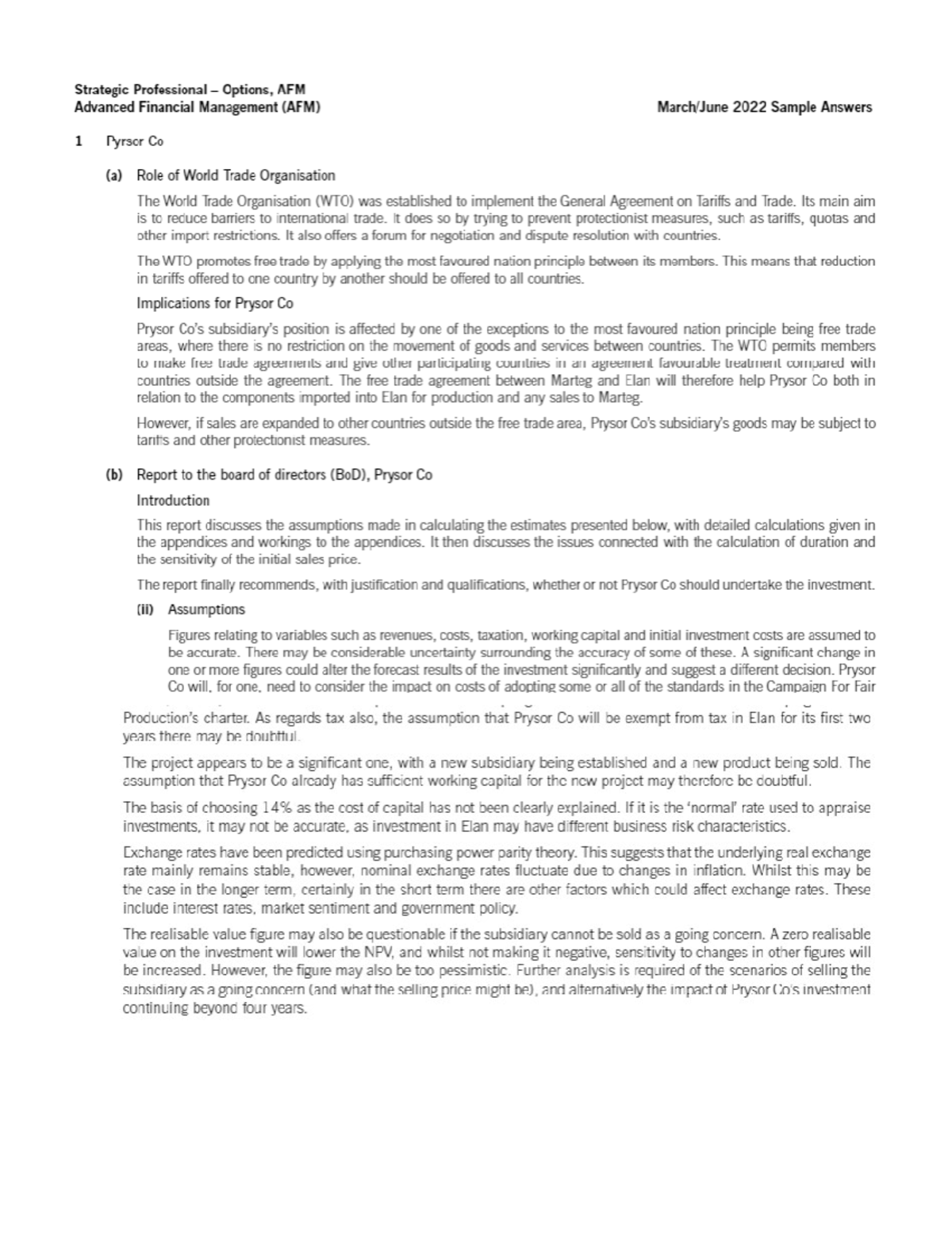 AAA Mar-Jun 2022 Past Year Exam Paper Analysis - Studocu