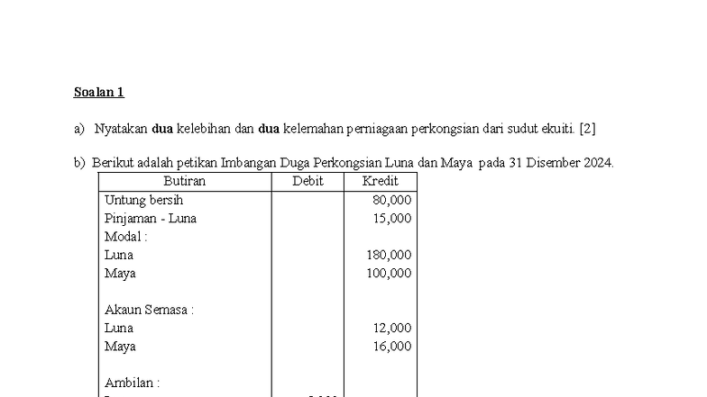 Penyata Pengasingan Untung Rugi & Aliran Tunai STPM 2011 & 2008 - Studocu
