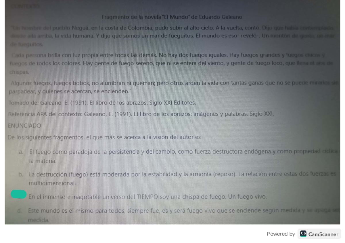 Quiz de análisis literario: El fuego como símbolo en Galeano y Orwell ...