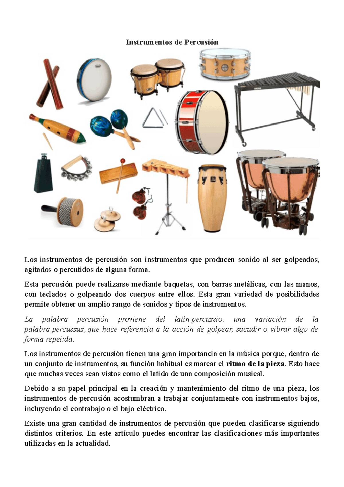Familia De Instrumentos De Percusión Modulo De Percusion New Beat