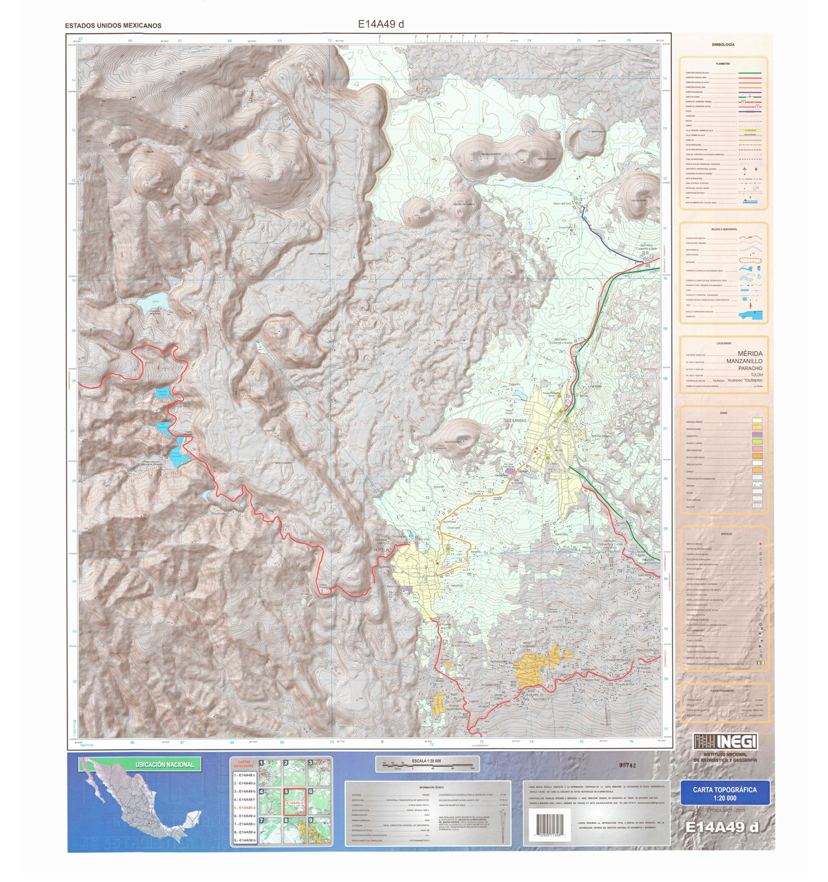 Topographic Map Analysis E14A49: Locations & Symbols - Studocu