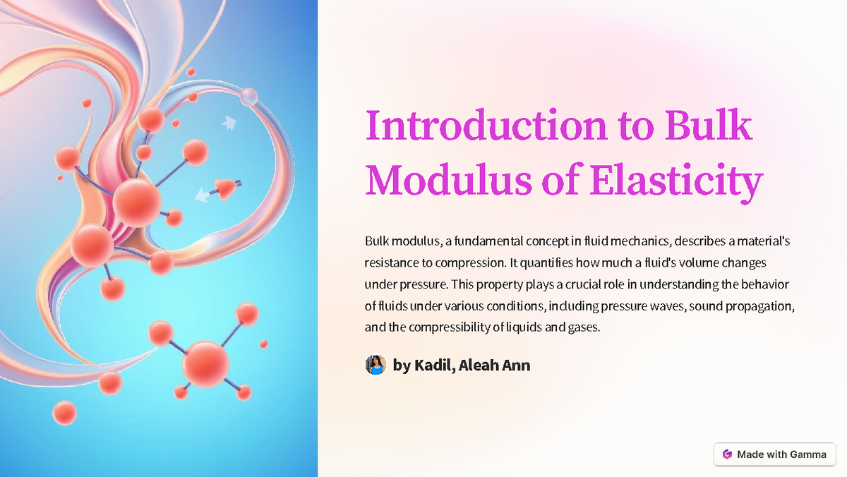 Introduction to Bulk Modulus of Elasticity: Key Concepts & Applications ...