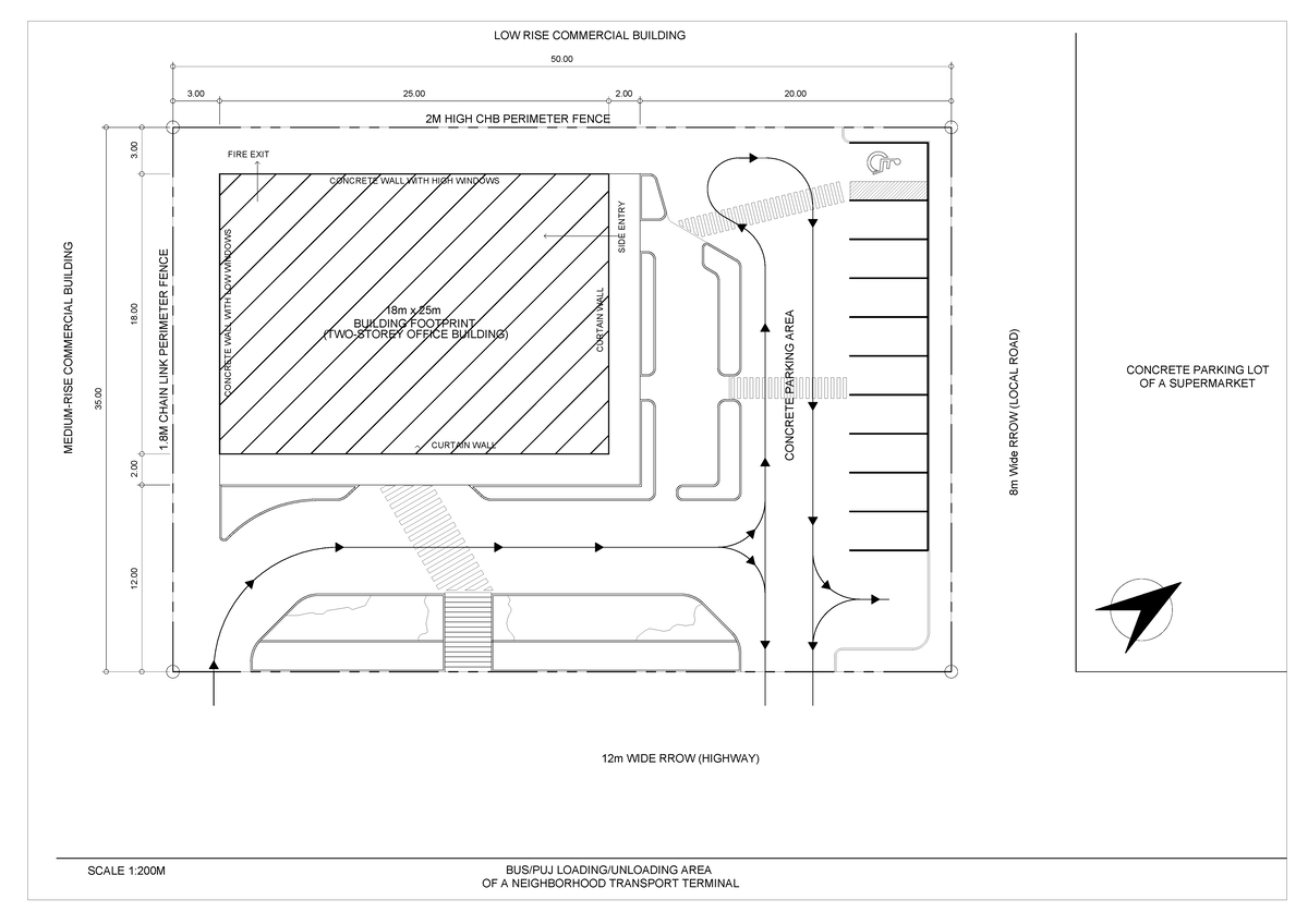 Drawing 1 recover 2 - a proposed parking space plan - 12m WIDE RROW ...