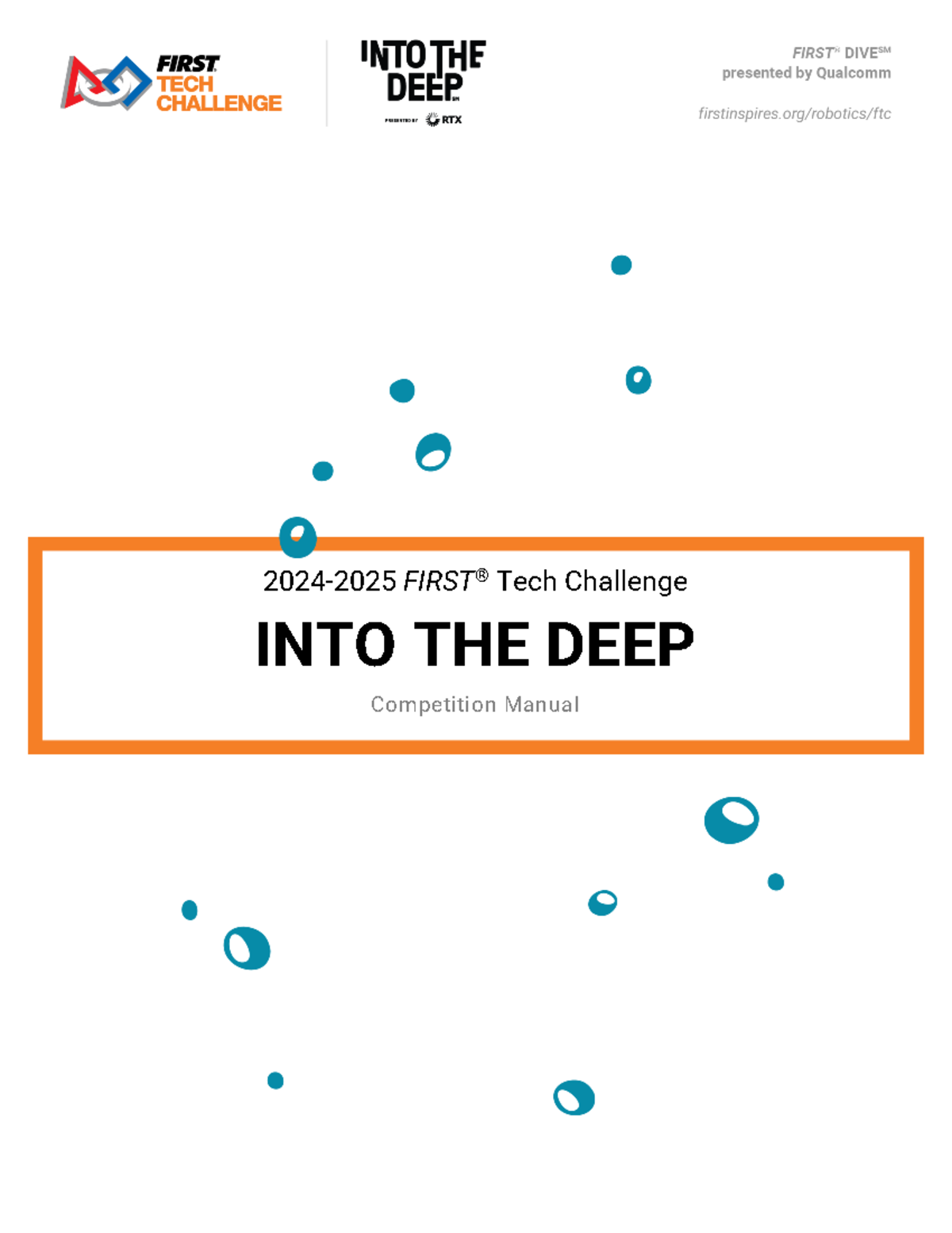 FIRST Tech Challenge 2024-2025 Competition Manual: Into the Deep - Studocu