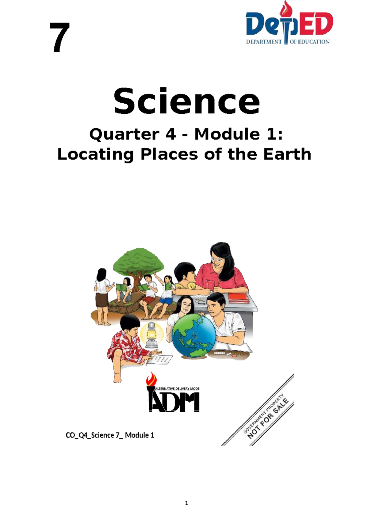 593054984 Science 7 Q4 Week1 Module 1 Locating Placesofthe Earth V1 ...