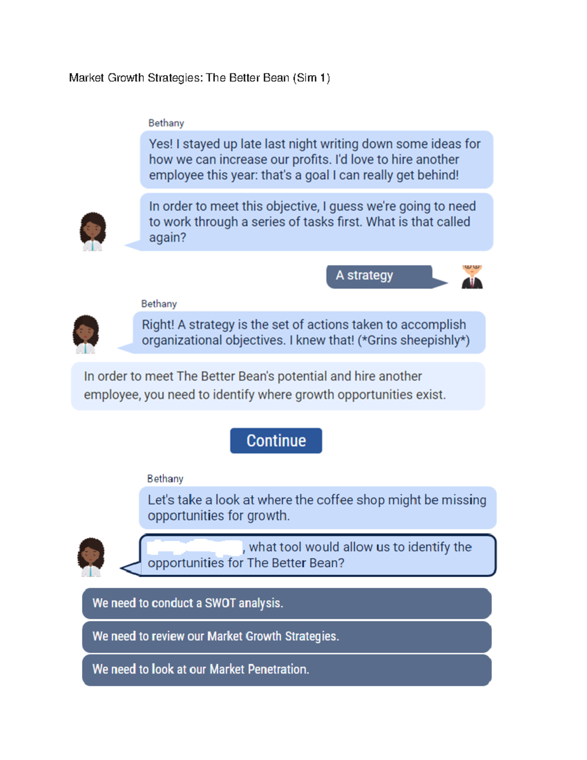 Market Growth Strategies - The Better Bean (Sim 1) - MRKT 621 - Studocu