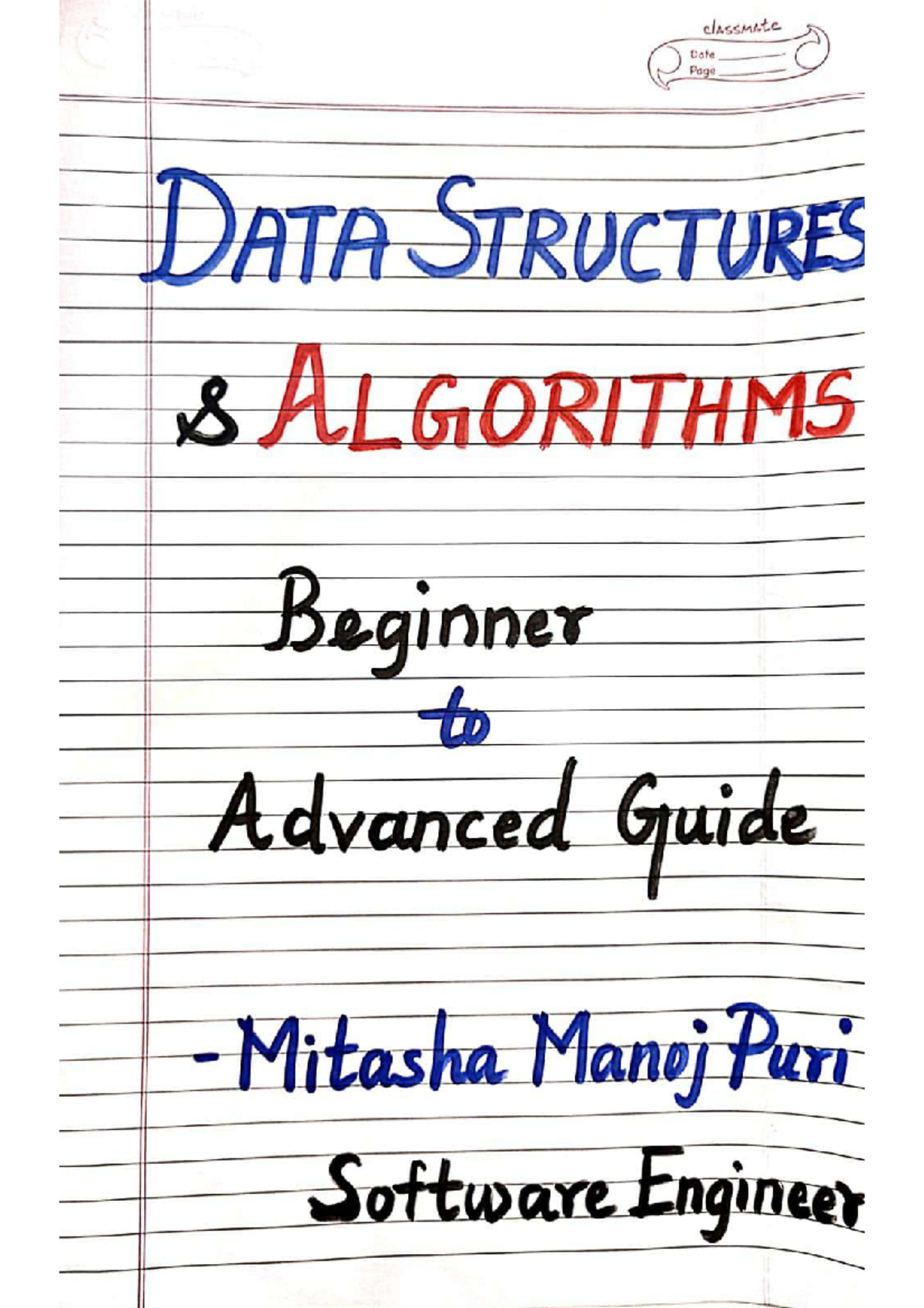 DATA STRUCTURES & ALGORITHMS: Beginner to Advanced Guide - Studocu