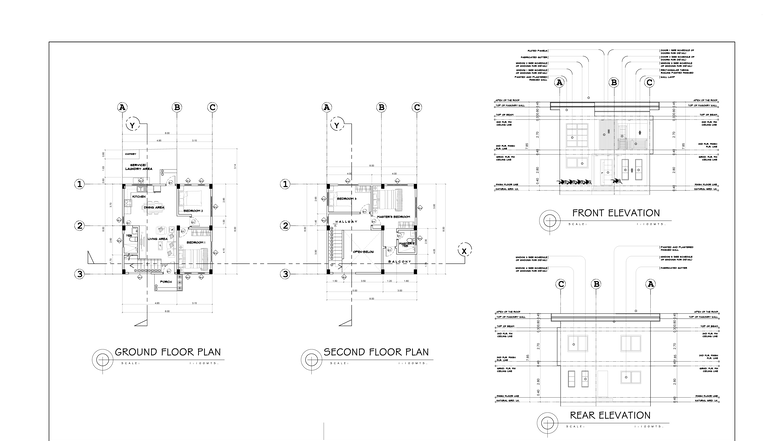 A2 - Architectural Plan for Proposed Two Storey Residential Building ...