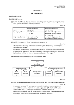 AA025 Topik 9 Q 123 - ........ - Q2 to Date i) physical unit table unit Beginning WIP in unit 40 ...