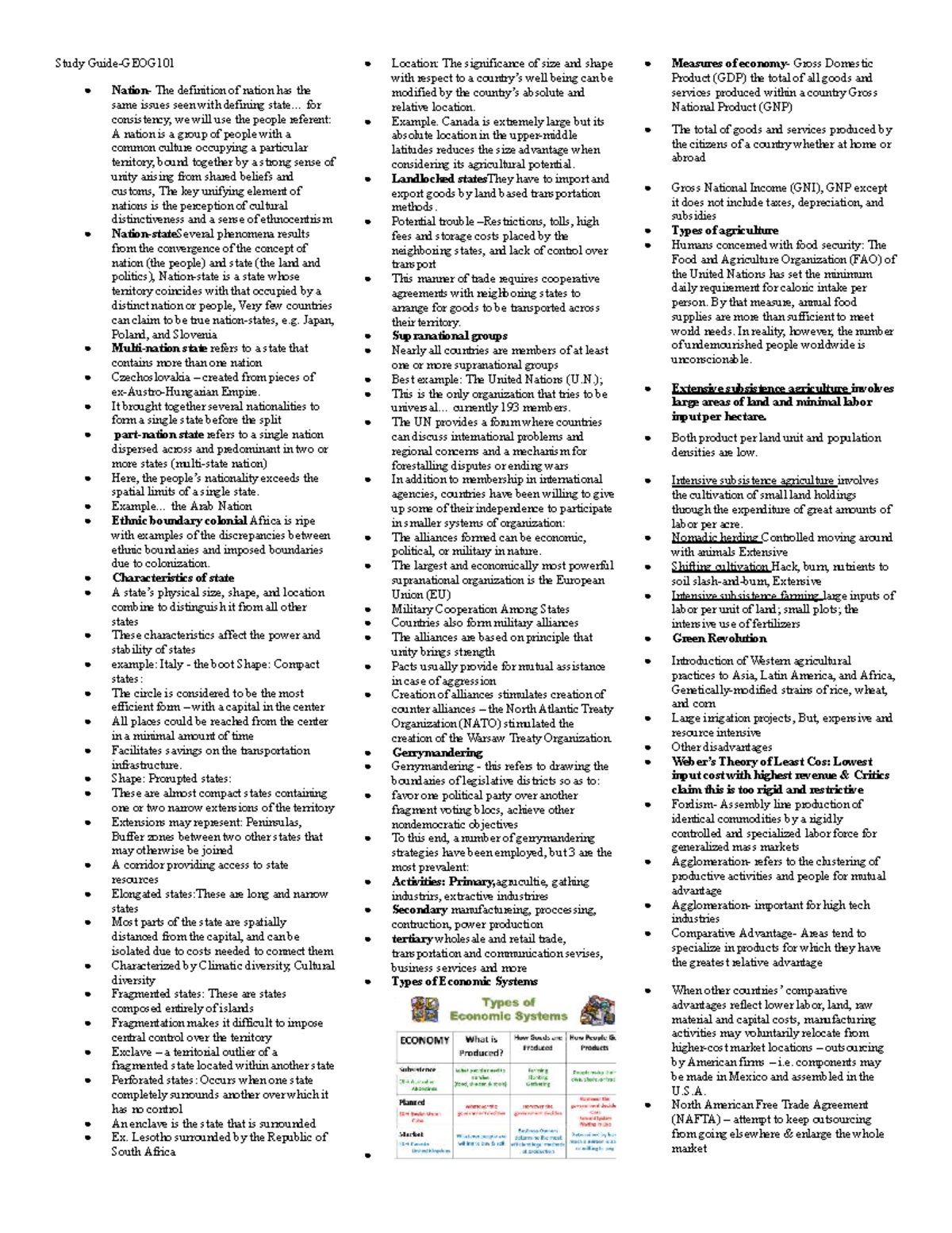 Cheat Sheet for Final Exam: Understanding Nations and States - Studocu