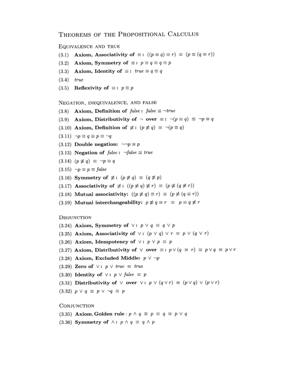 Discrete Math Axioms and Theorems: A Logical Approach (MATH 3.1) - Studocu