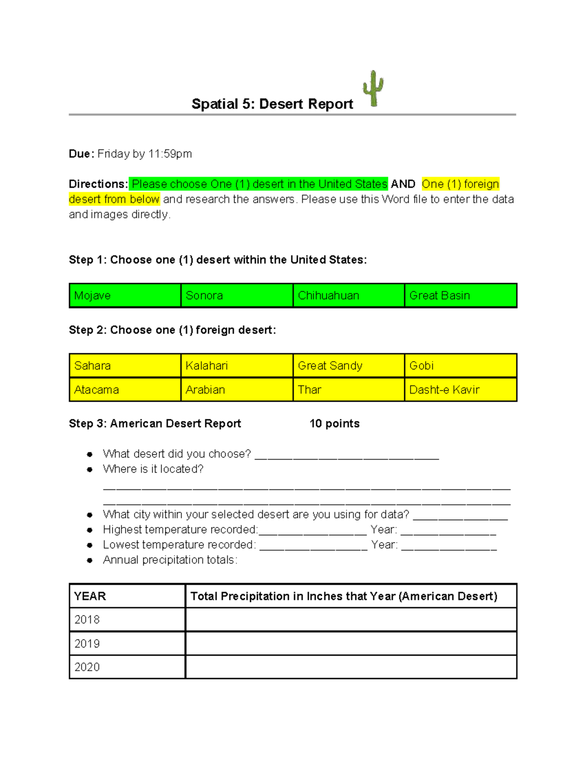 Desert Report F24 - Geography Weather/Climate Assignment - Spatial 5 ...