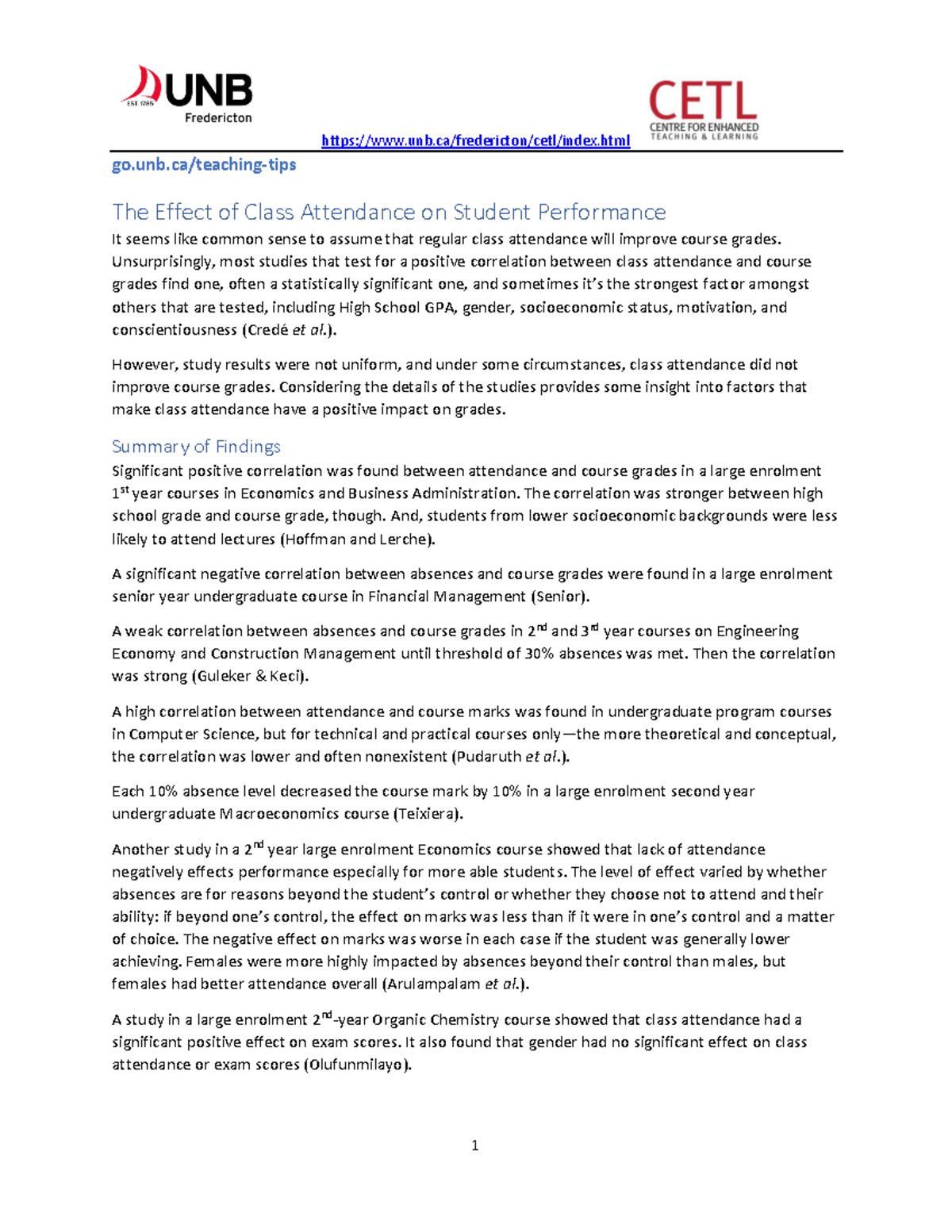 The Impact of Class Attendance on Student Performance: A Study Analysis ...