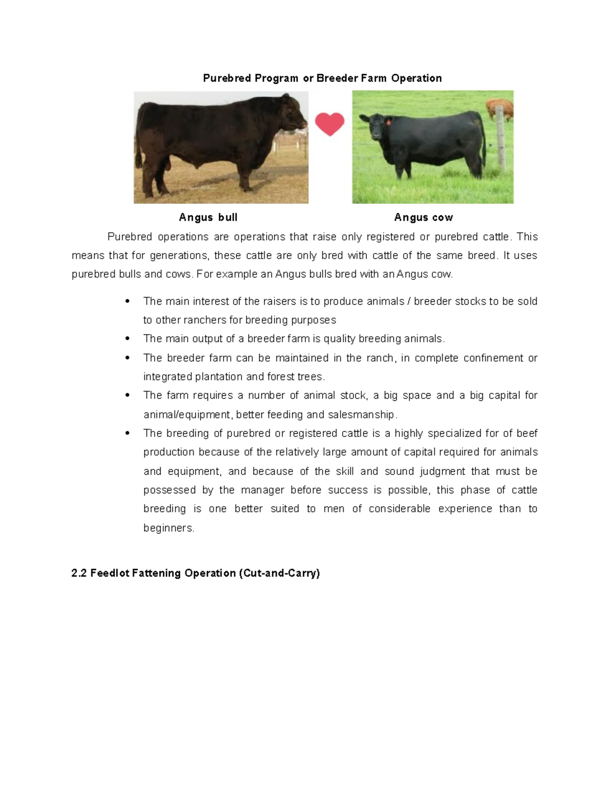 Purebred Program or Breeder Farm Operation - This means that for ...