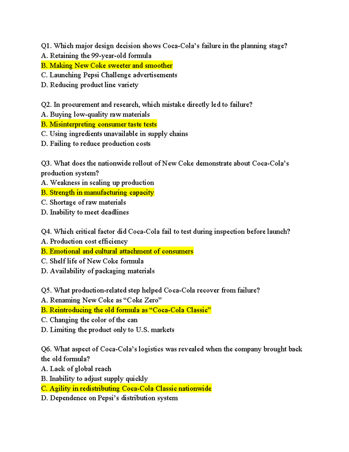 Coca-Cola New Coke Case Study: Design Failures & Recovery Analysis ...