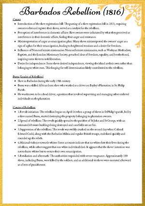 2005-2021 Resistance and Revolt PPQ - Caribbean History Unit 3 ...