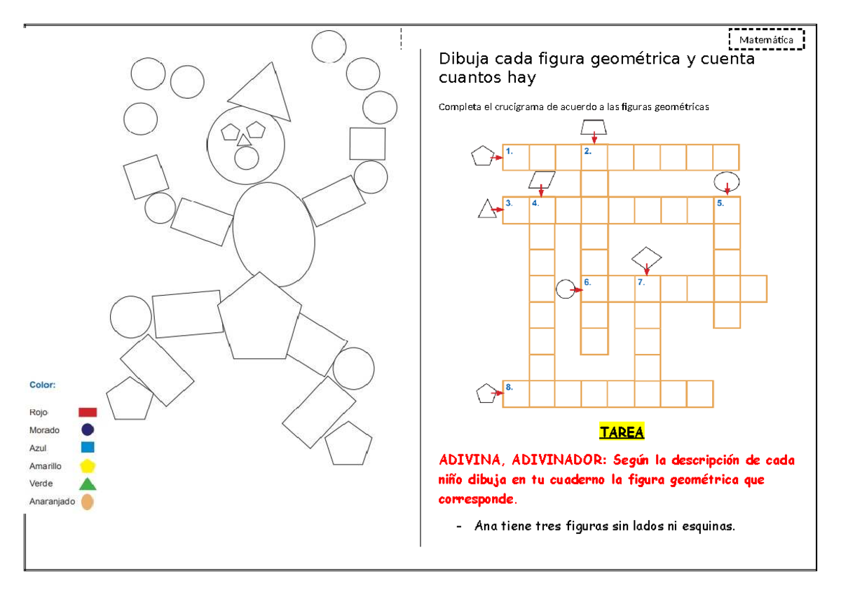 Figuras Geometricas - Matemática Matemática Dibuja cada figura ...