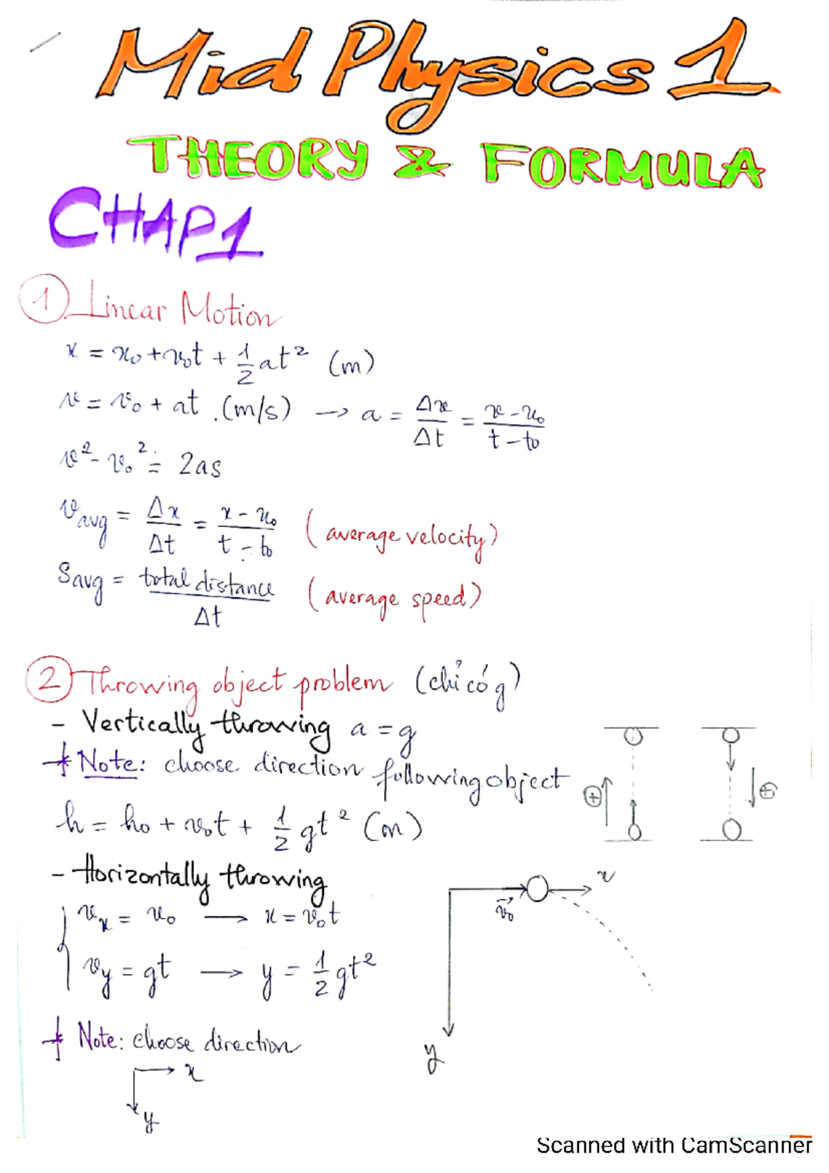 Midterm Curriculum - Summary Physics 1 - Physics 1 - Studocu