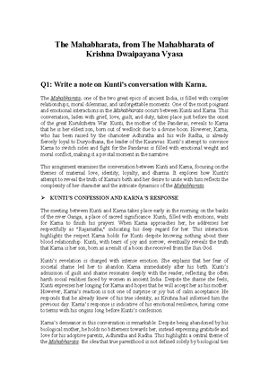 Sociology 493 Essay: Character Analysis of Mrs. Mehra & Lata in A ...