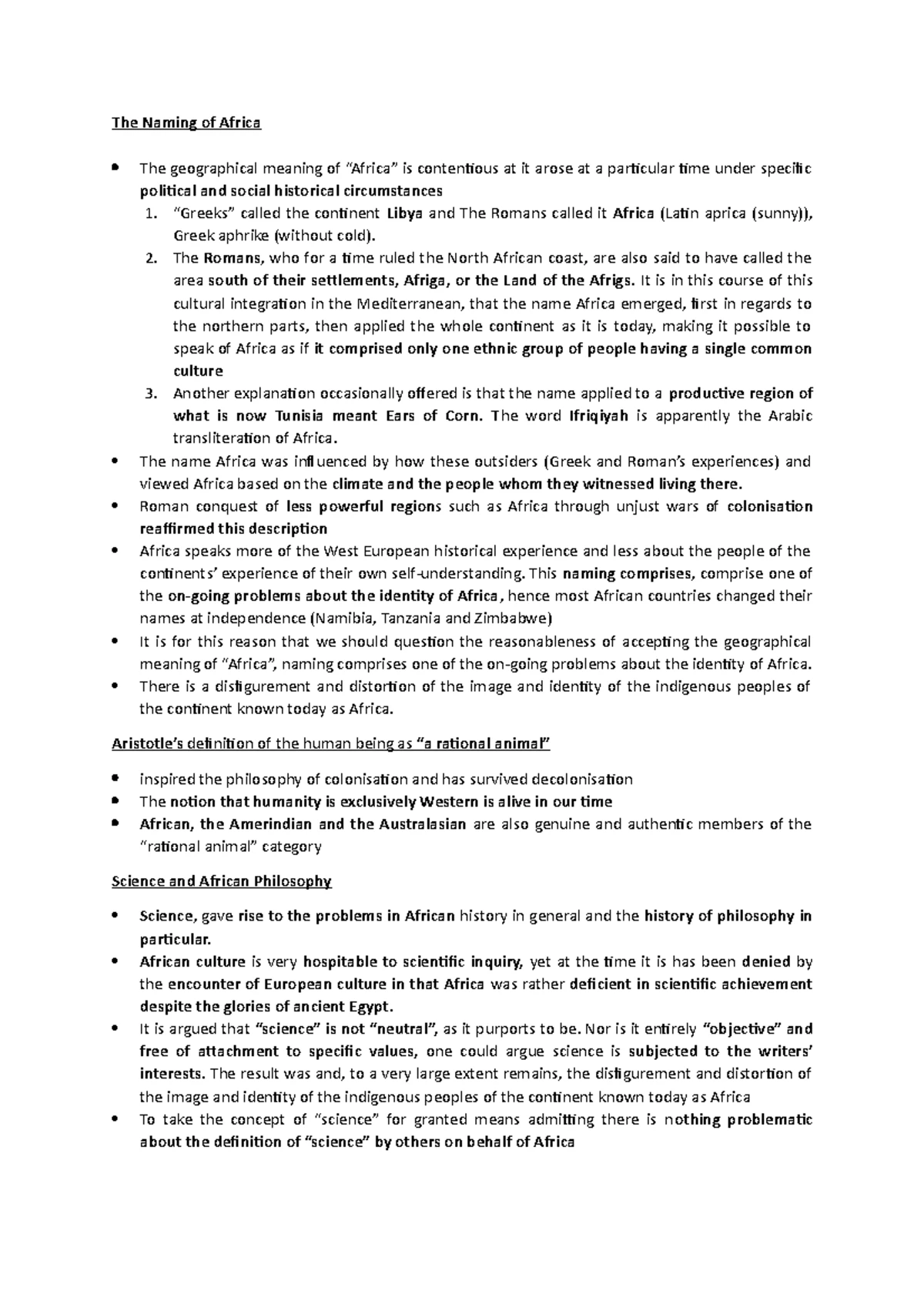 Unit 3 - Essay - Oruka Four Trends - Discuss critically Oruka’s four ...